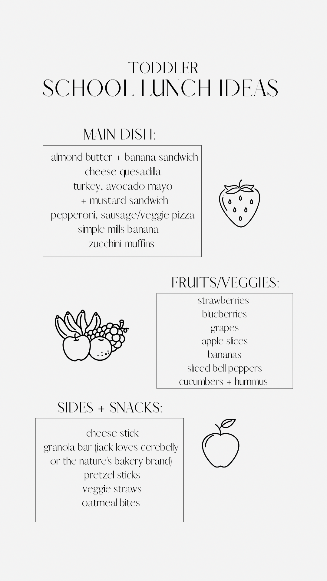 TODDLER SCHOOL LUNCH IDEAS B Schul